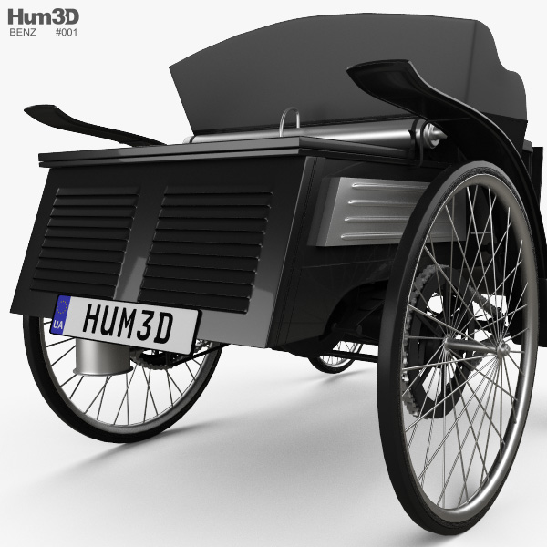 Benz Velo 1894 3D model - Download 1880-1929 on 3DModels.org