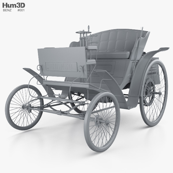 Benz Velo 1894 3D model - Download 1880-1929 on 3DModels.org