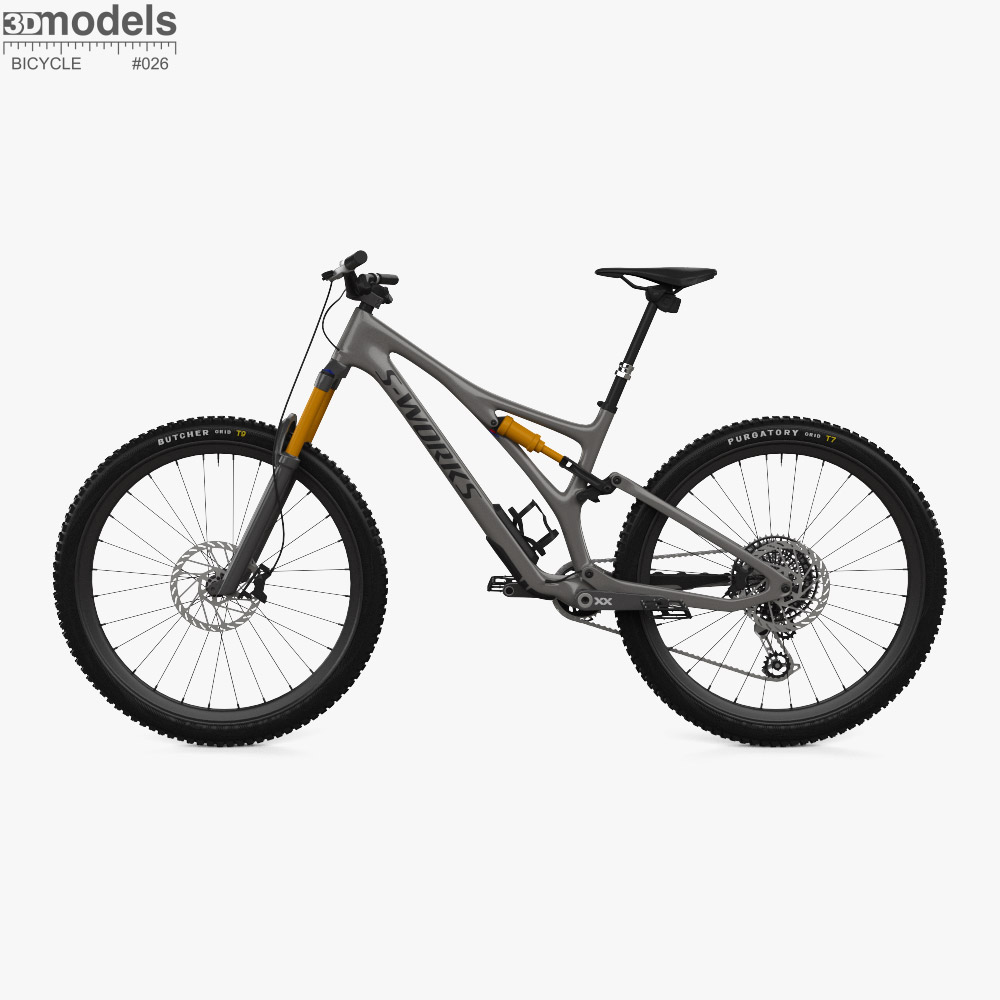 Bicycle Specialized Stumpjumper 2022 3D model - Download 2020-2024 on ...