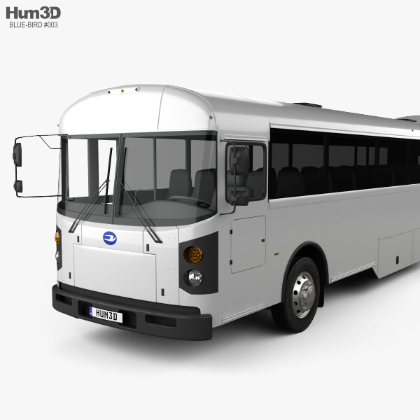 Blue Bird T3 RE L5 bus 2016 3D model - Download Bus on 3DModels.org