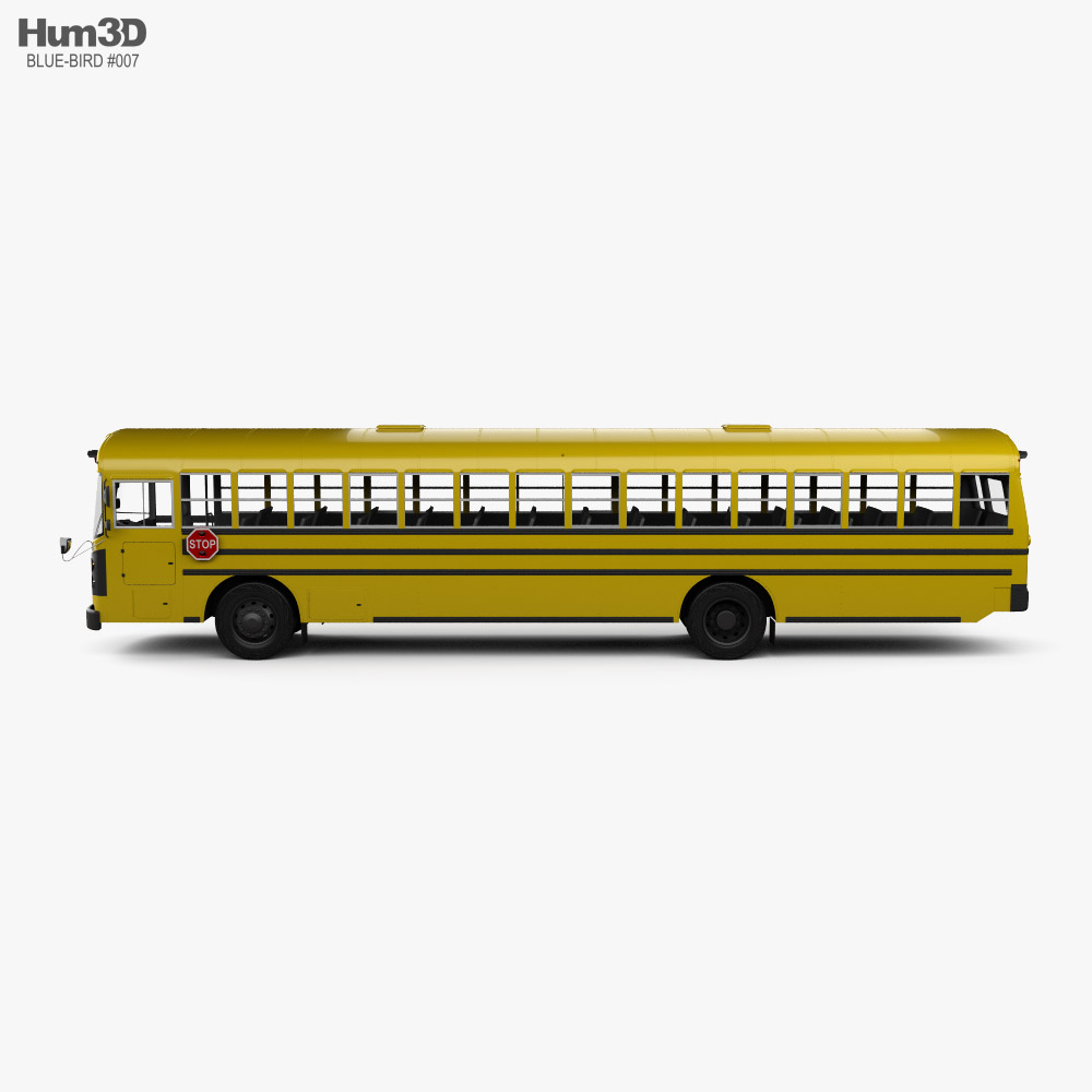 Blue Bird FE School Bus 2020 3D model - Download Bus on 3DModels.org