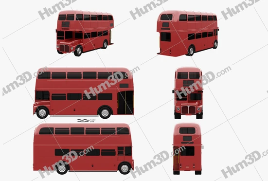 AEC bus blueprints Descargar en PNG - 3DModels.org
