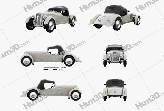 Roadster blueprints Download in PNG - 3DModels.org