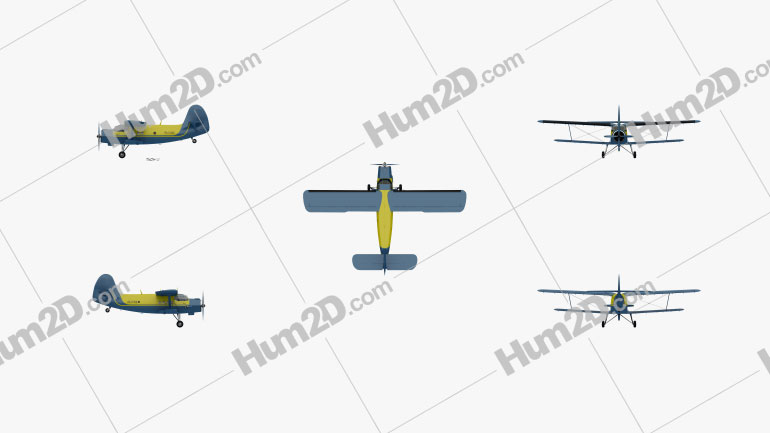 Antonov An-225 Mriya Blueprint Template - 3DModels.org