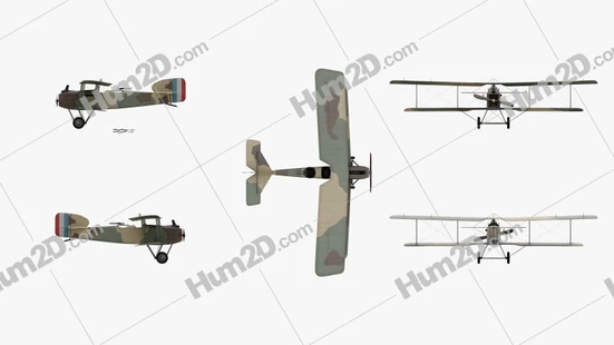Biplane blueprints Download in PNG - 3DModels.org