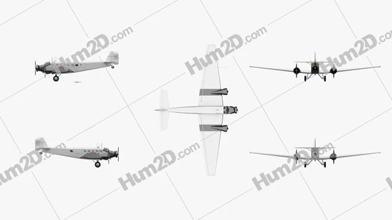 Airplane blueprints Download in PNG - 3DModels.org