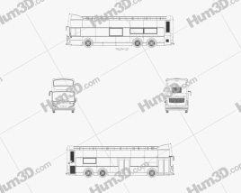 Volvo LV4 bus 1928 Blueprint - 3DModels.org