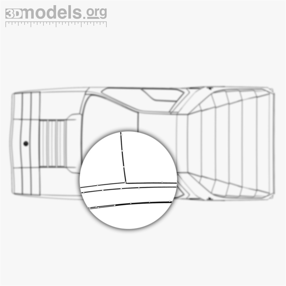 Alfa Romeo Carabo 1968 Vector Blueprint - 3DModels.org