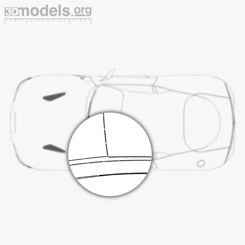 Alfa Romeo Giulia SWB Zagato 2025 Vector Blueprint - 3DModels.org