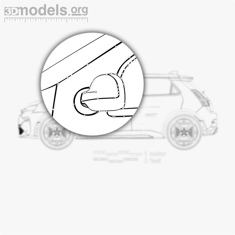 Alpine A290 2025 Vector Blueprint - 3DModels.org