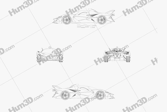 Apollo car blueprints Download in PNG - 3DModels.org