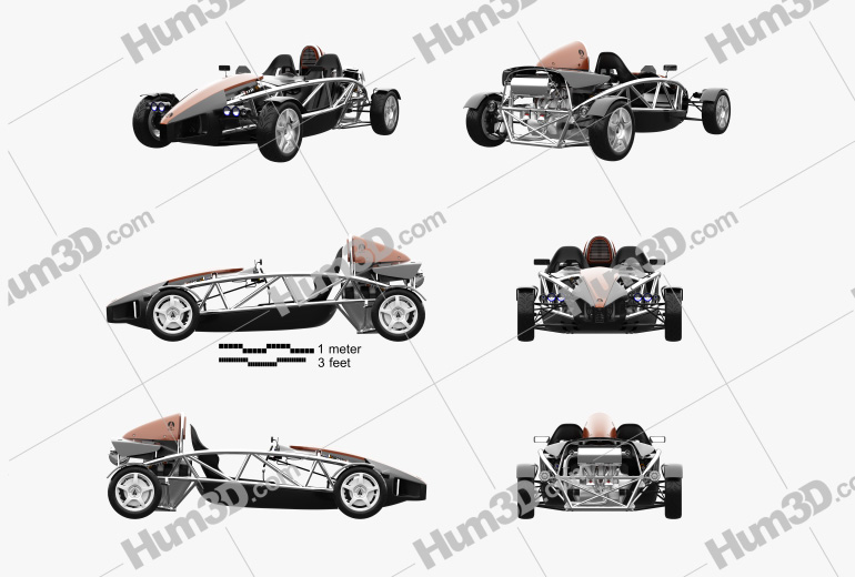 Ariel Atom 2014 Blueprint Template - 3DModels.org