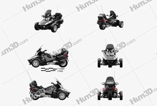 ATV blueprints Download in PNG - 3DModels.org