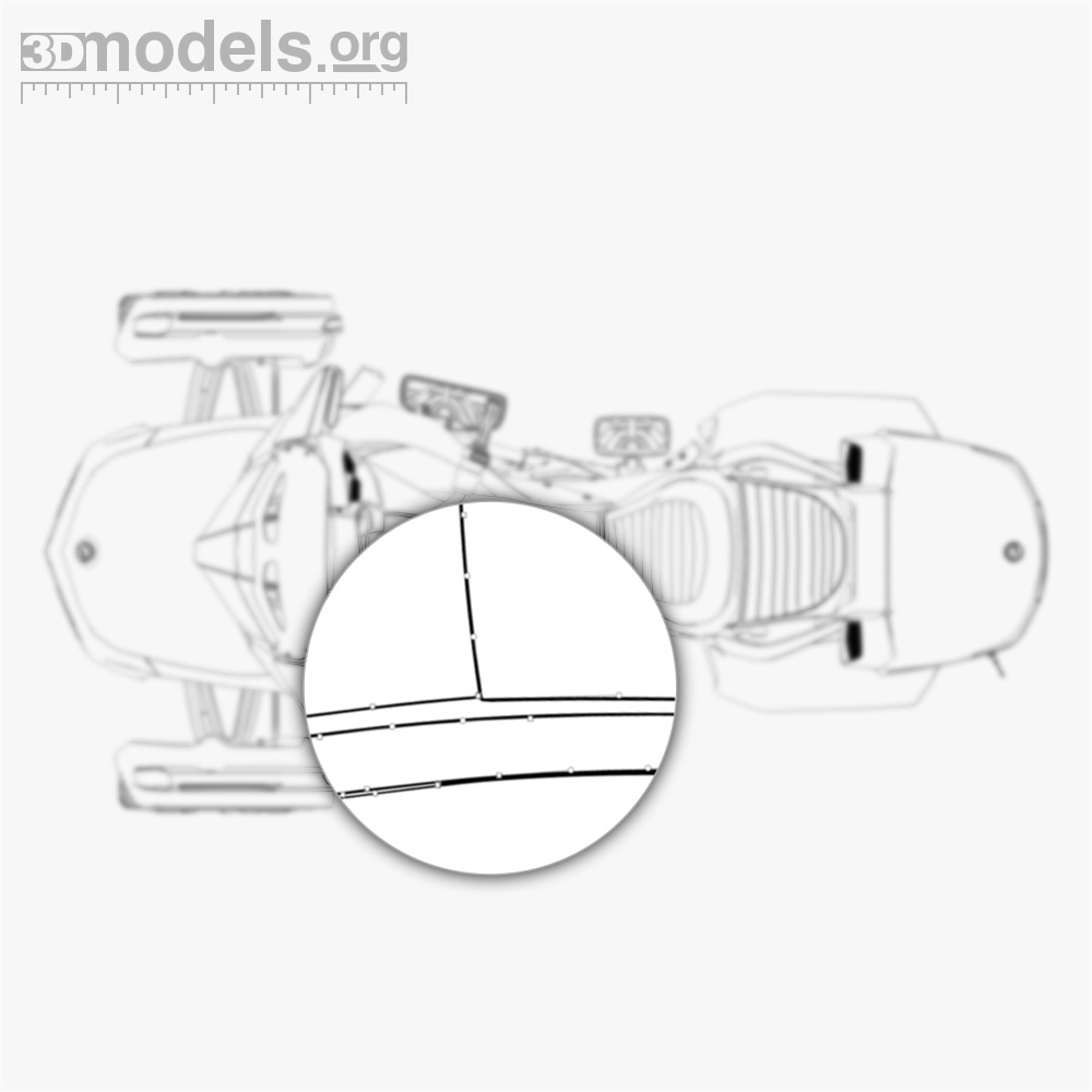 BRP Can-Am Spyder F3 Limited 2020 Vector Blueprint - 3DModels.org