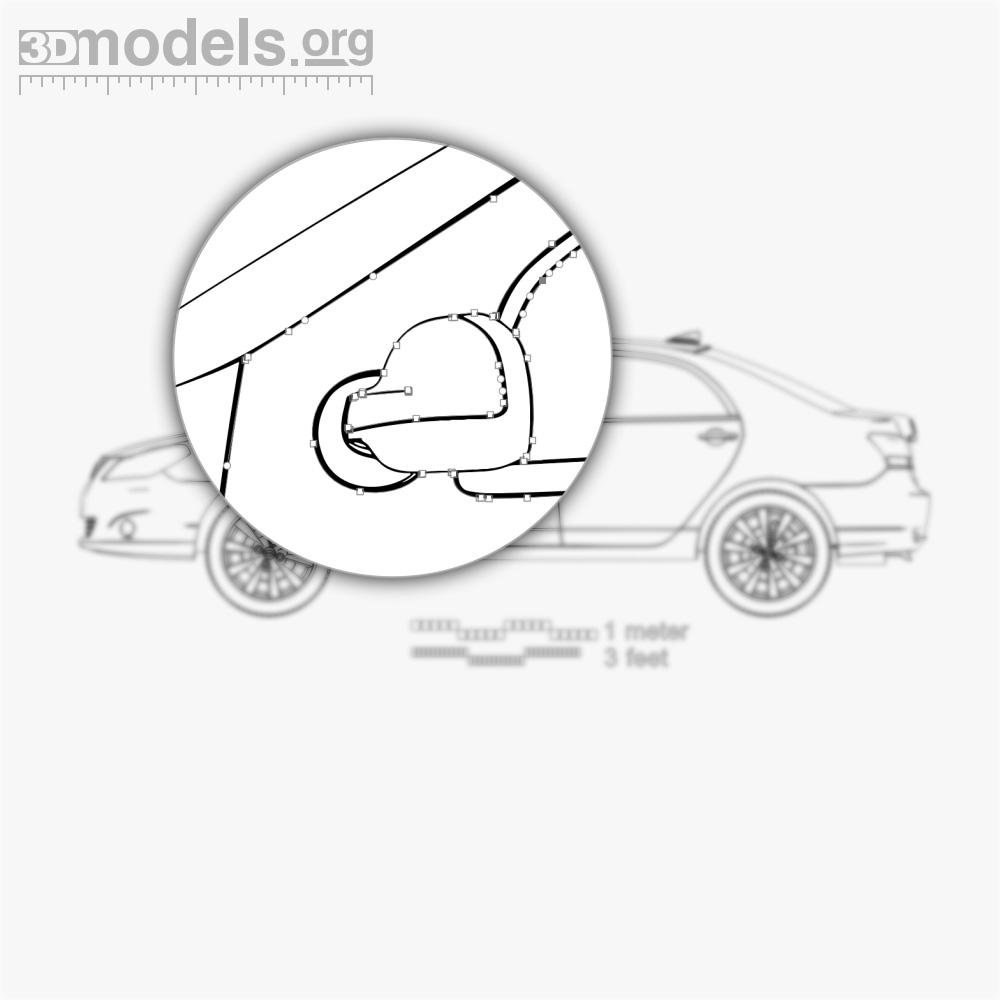 BYD G3 2013 Vector Blueprint - 3DModels.org