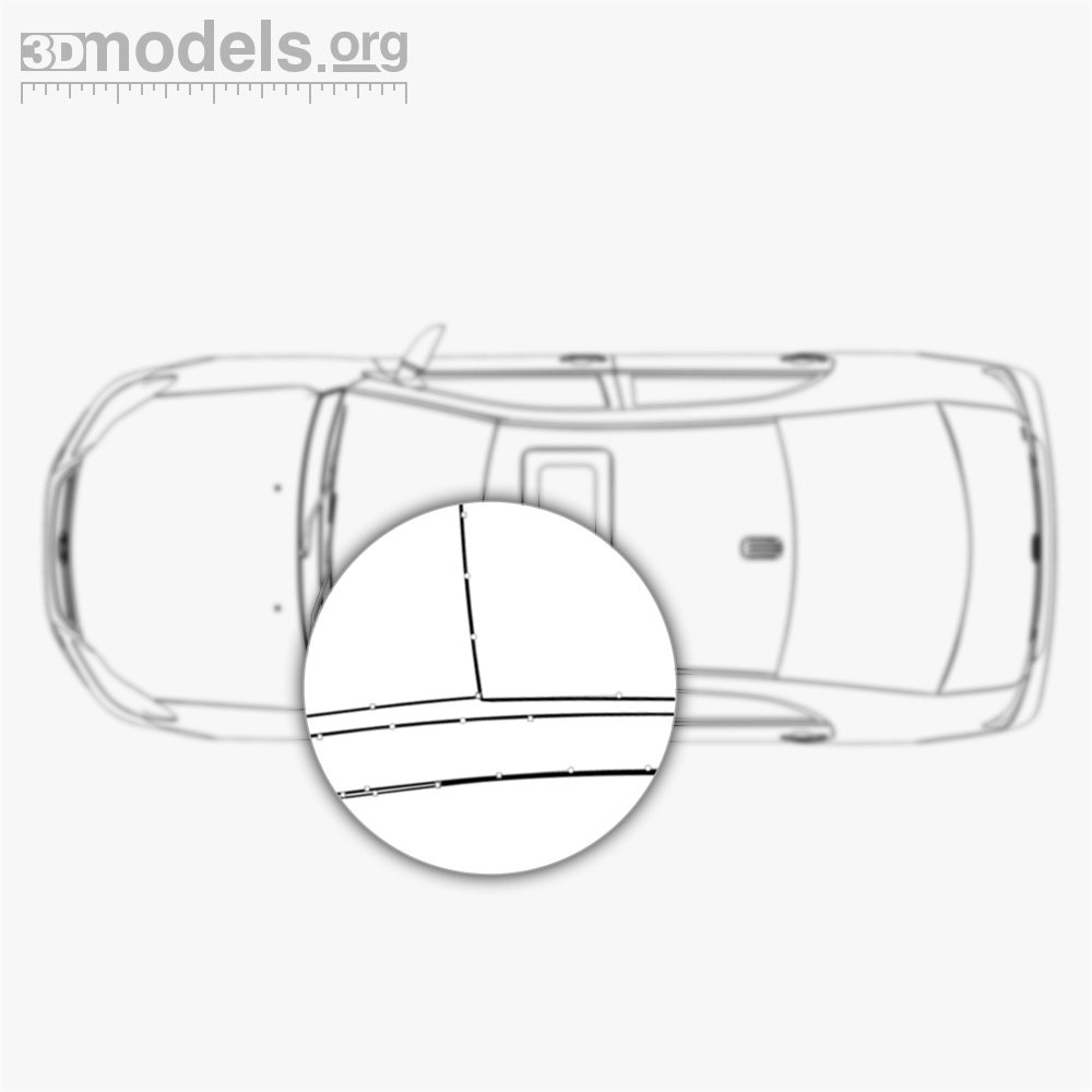 BYD G3 2013 Vector Blueprint - 3DModels.org