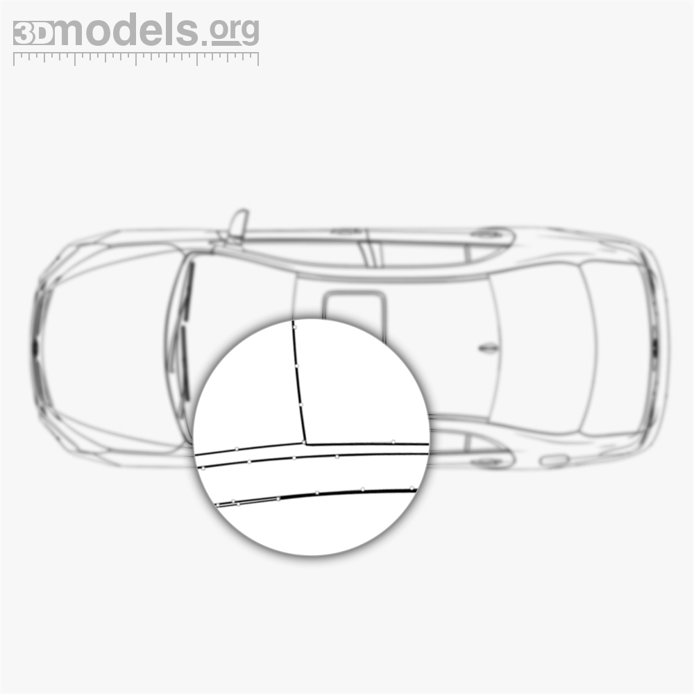 BYD Qin 2017 Vector Blueprint - 3DModels.org