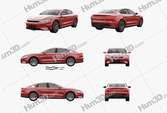 BYD blueprints Download in PNG - 3DModels.org