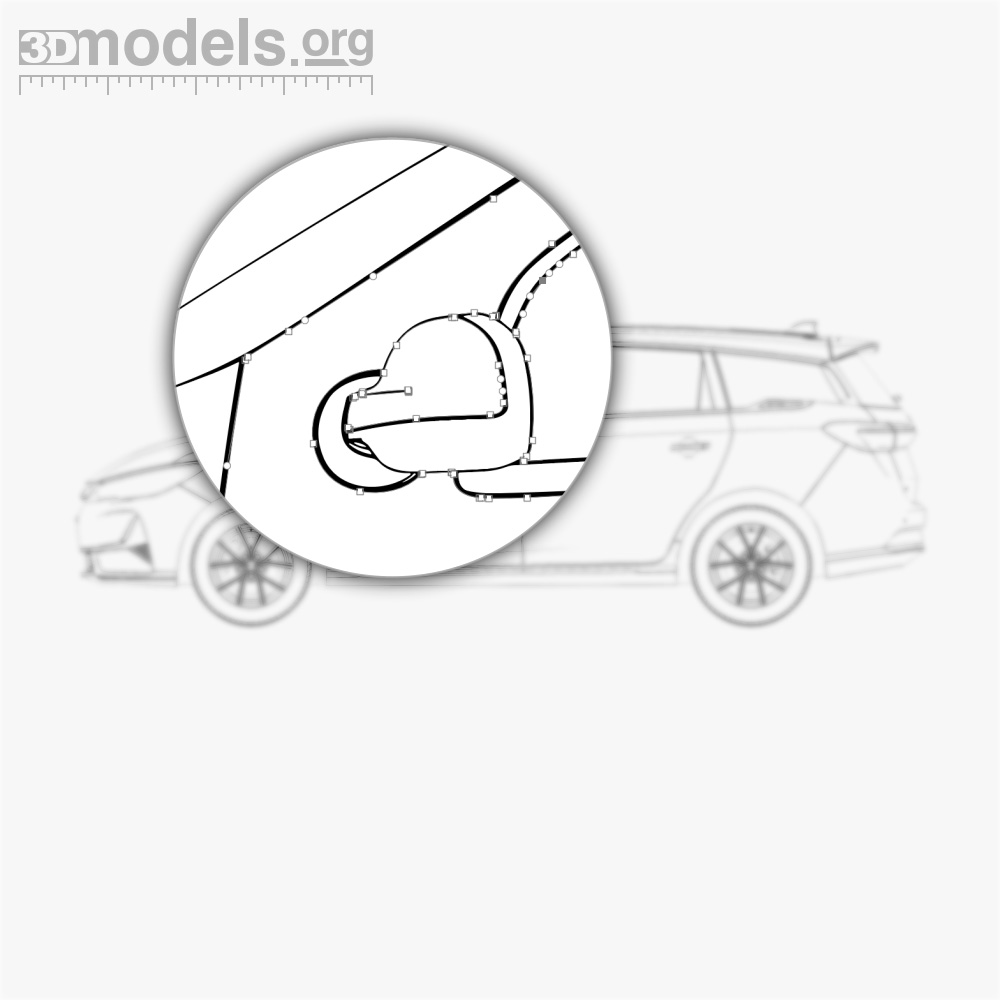 BYD M6 2025 Vector Blueprint - 3DModels.org