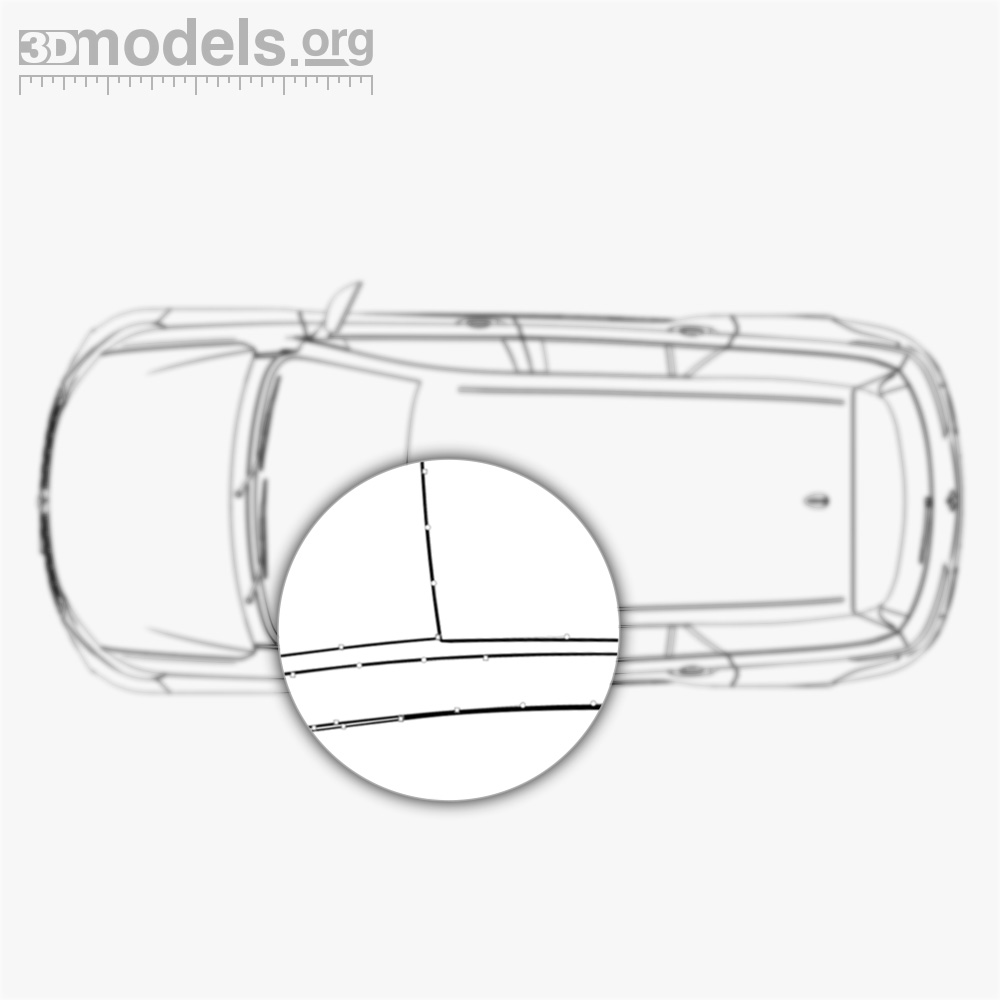 Baojun RS-7 2022 Vector Blueprint - 3DModels.org
