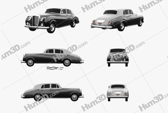 Bentley blueprints Download in PNG - 3DModels.org