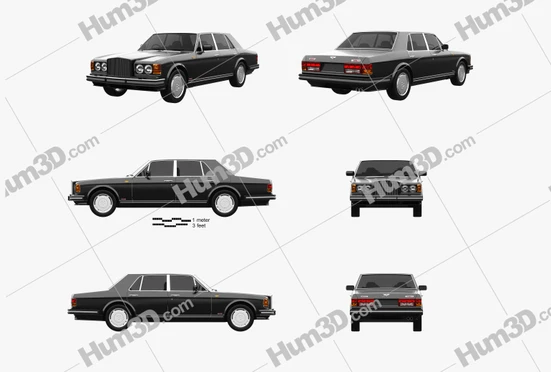 Bentley blueprints Download in PNG - 3DModels.org