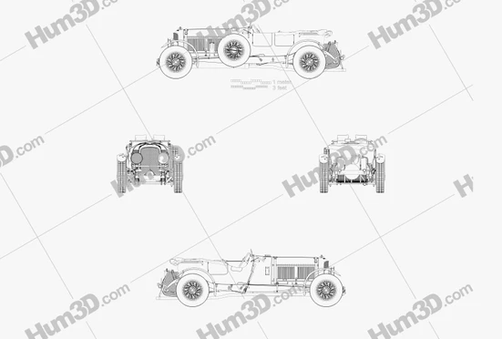 Bentley blueprints Download in PNG - 3DModels.org