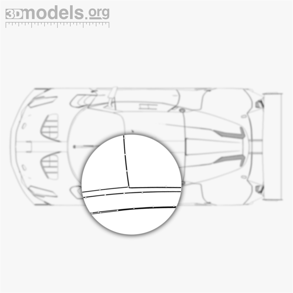 Brabham BT63 GT2 2025 Vector Blueprint - 3DModels.org