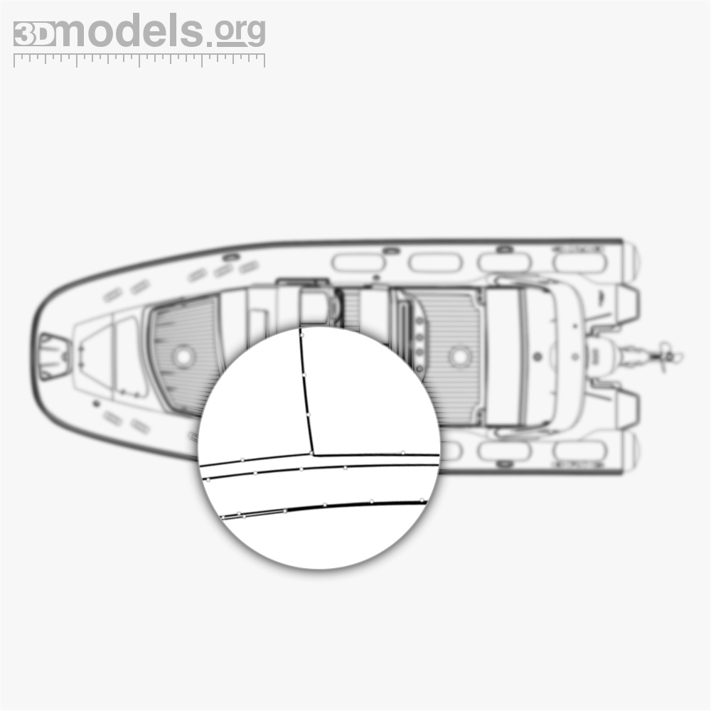 Brig Eagle 780 Bote inflable Plano Vectorial - 3DModels.org
