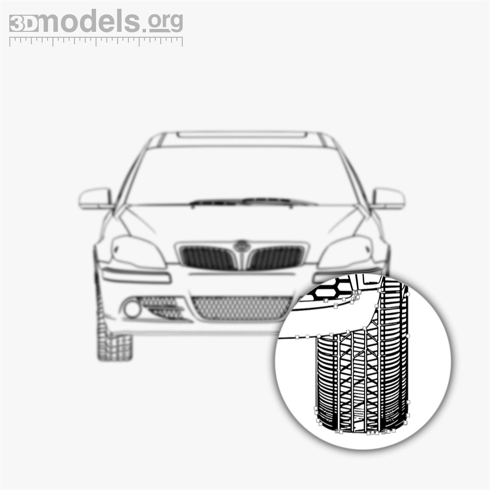 Brilliance BS4 2014 Vector Blueprint - 3DModels.org