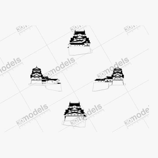 Castle Blueprint Download in PNG - 3DModels.org