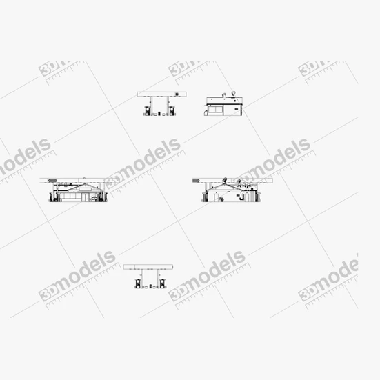 Gas station Blueprint Download in PNG - 3DModels.org