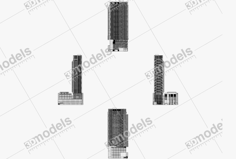Guildhall Milton Court building Blueprint - 3DModels.org