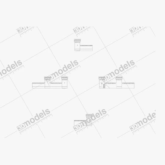 Castle Blueprint Download in PNG - 3DModels.org