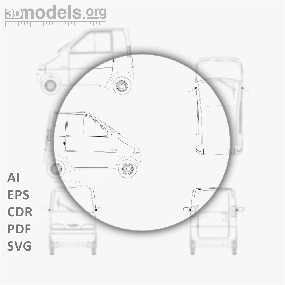 Canta LX 1998 Vector Blueprint - 3DModels.org