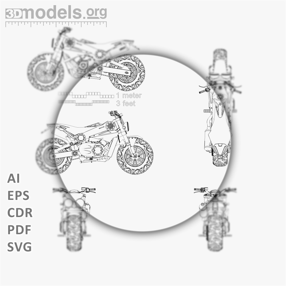 Caterham Brutus 750 2014 Vector Blueprint - 3DModels.org