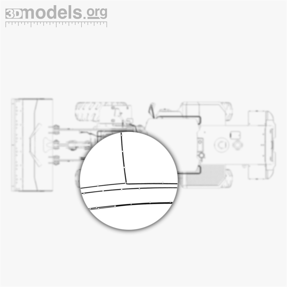 Caterpillar 926M Wheel Loader 2025 Vector Blueprint - 3DModels.org