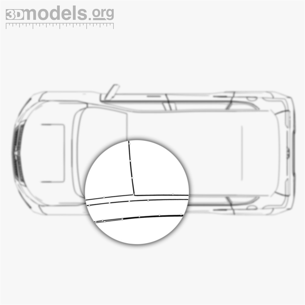 Chevrolet Volt MPV5 2015 Vector Blueprint - 3DModels.org