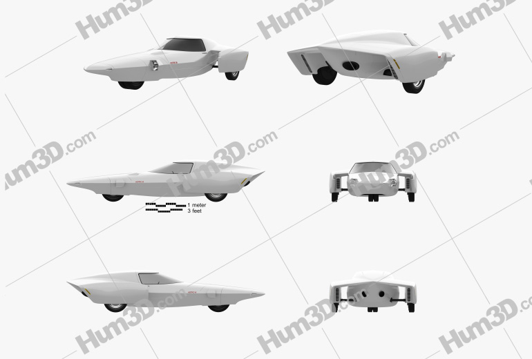 Chevrolet Astro III 1969 Blueprint Template - 3DModels.org