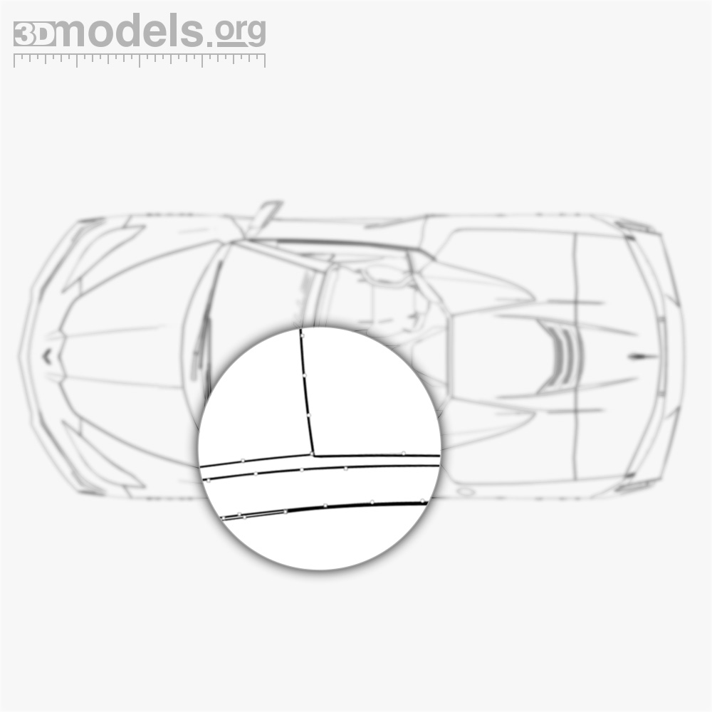 Chevrolet Corvette Stingray convertible Indy 500 Pace Car 2024 Vector ...