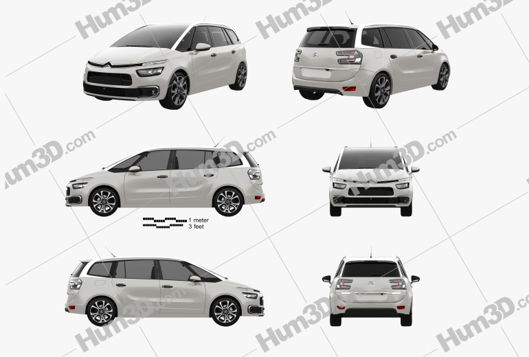 Citroen blueprints Download in PNG - Page 3 - 3DModels.org