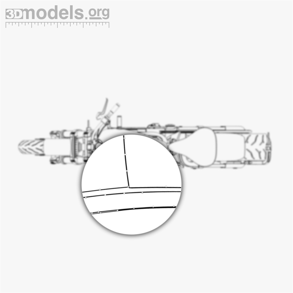 Confederate X132 Hellcat Speedster 2015 Vector Blueprint - 3DModels.org