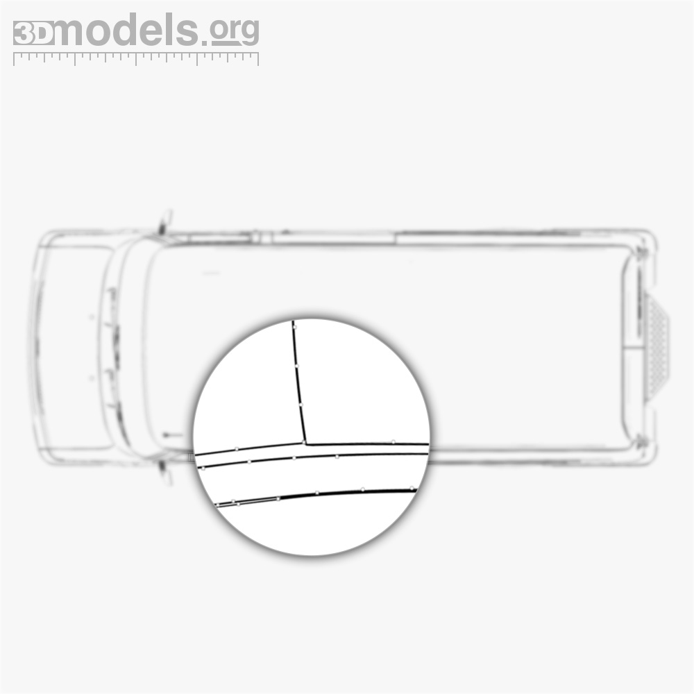 Convoy LDV 2002 Vector Blueprint - 3DModels.org