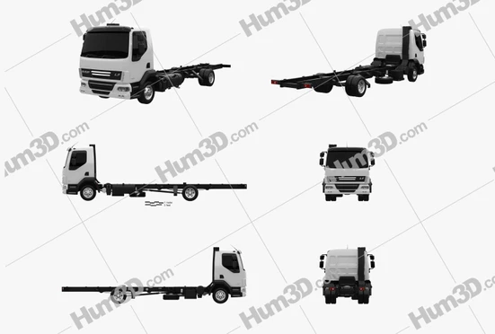 DAF blueprints Download in PNG - 3DModels.org