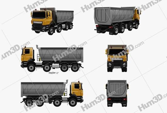 DAF blueprints Download in PNG - 3DModels.org