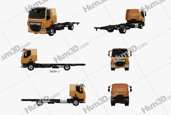 DAF blueprints Download in PNG - 3DModels.org
