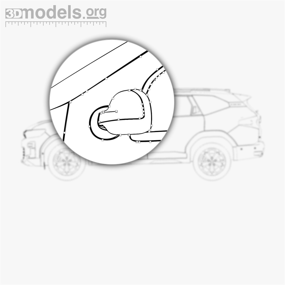Dacia Bigster Extreme 4×4 2025 Vector Blueprint - 3DModels.org
