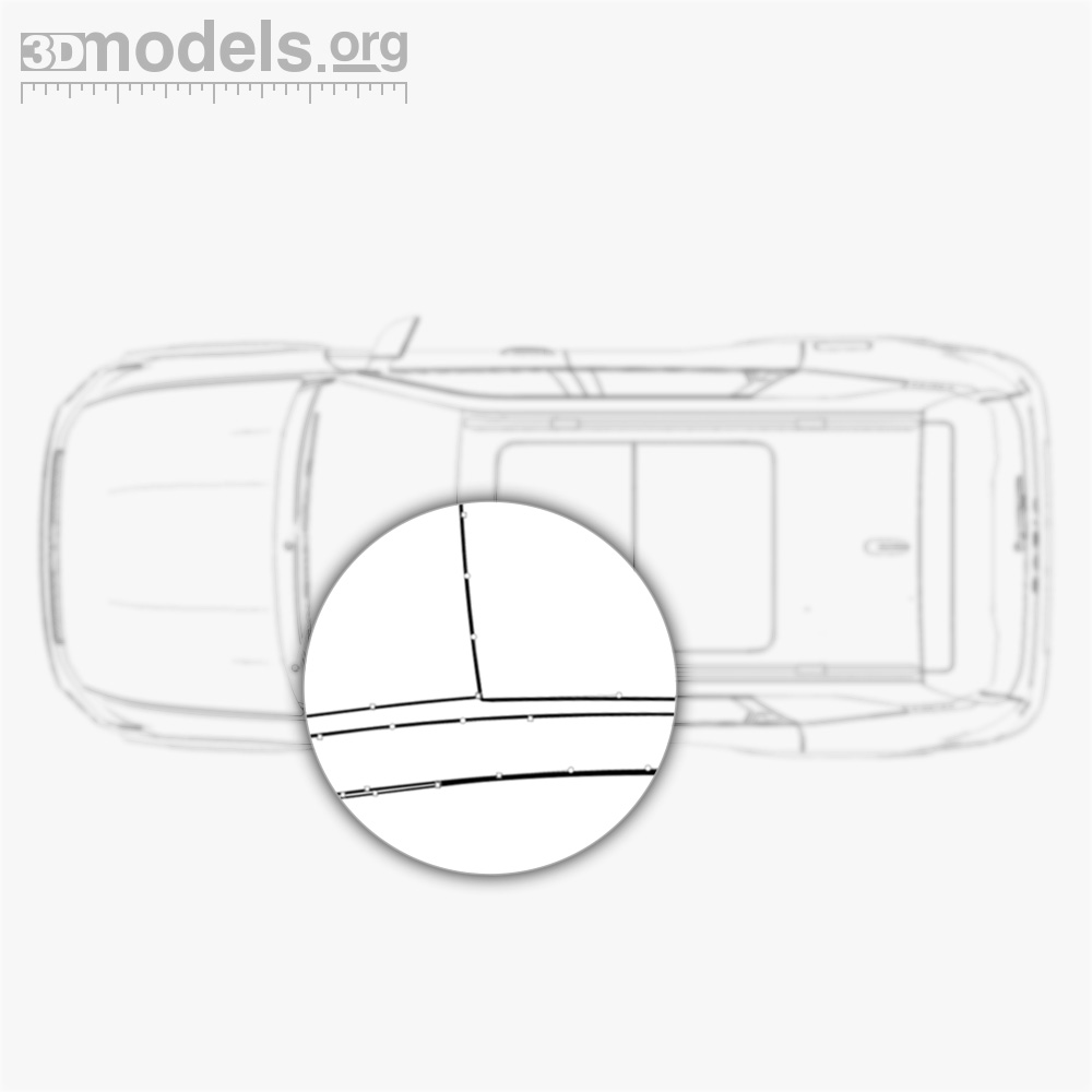 Dacia Bigster Extreme 4×4 2025 Vector Blueprint - 3DModels.org