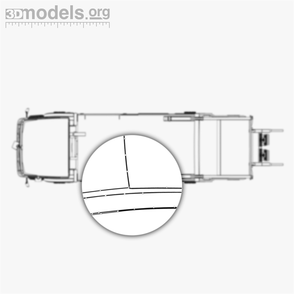 Dennis Eagle Elite 6 Olympus Refuse Truck 2017 Vector Blueprint ...