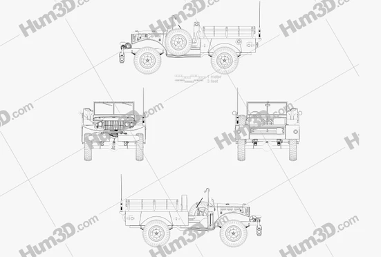 Dodge blueprints Download in PNG - 3DModels.org